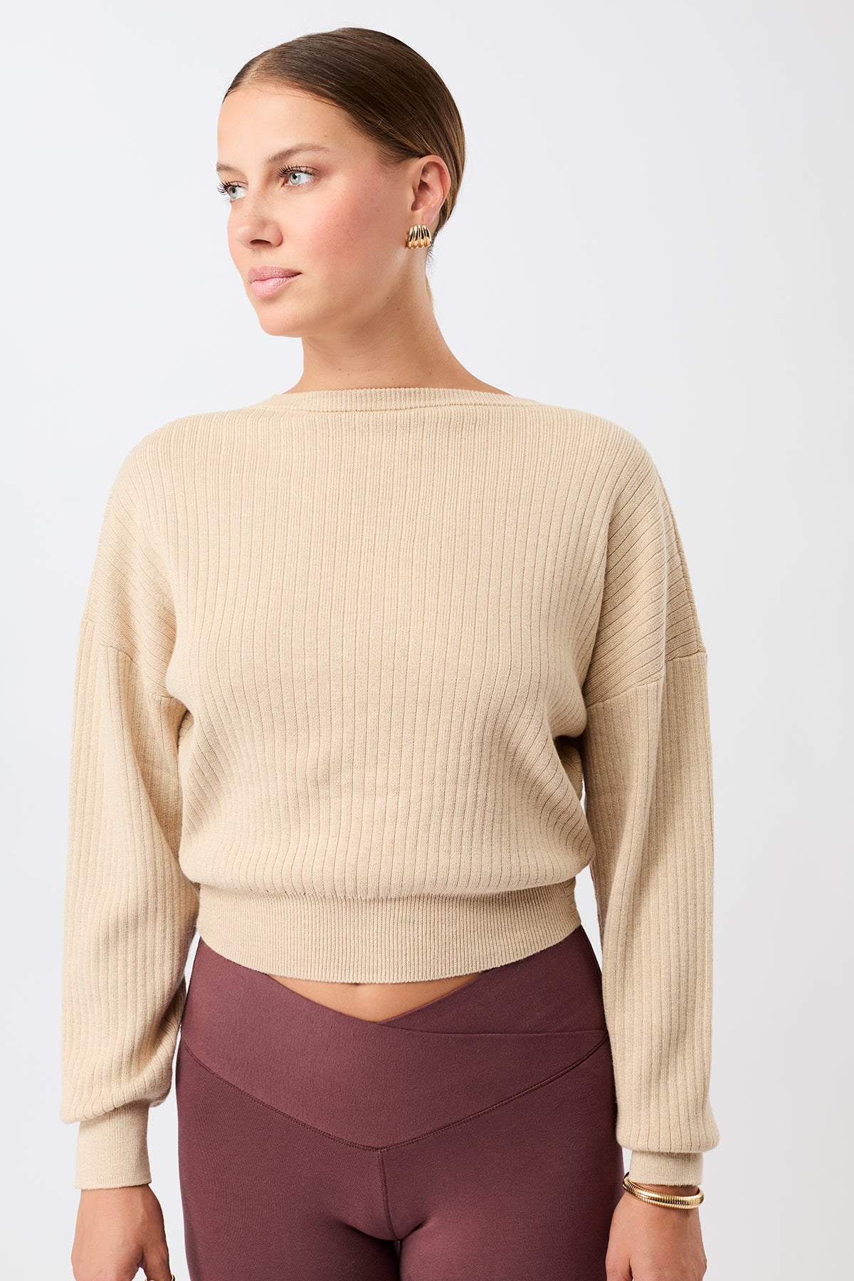 Mandala Front Tied Jumper for women in the color Desert – MANDALA